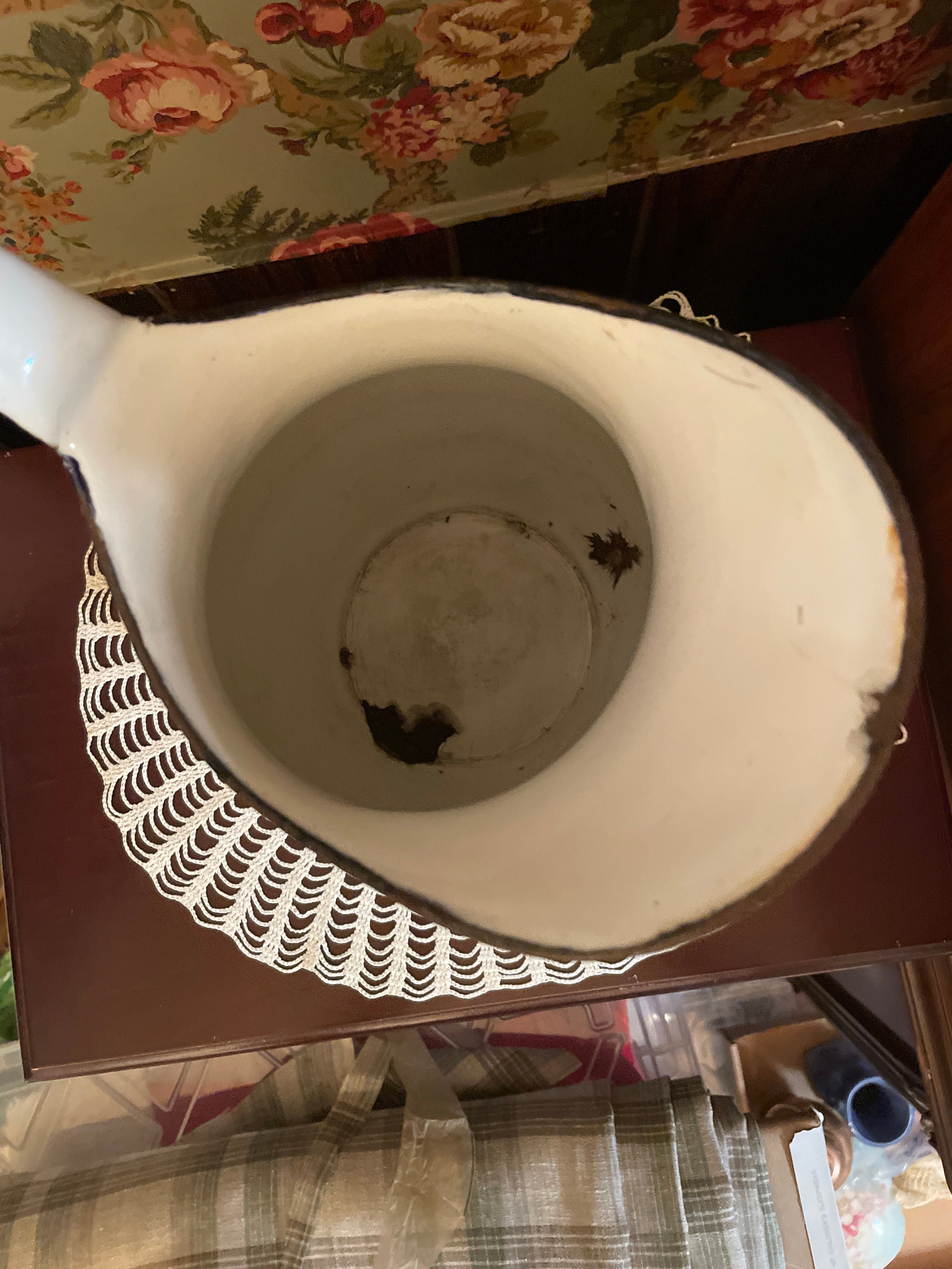 Antique Vintage, White Chippy Large Picture Enamelware - Etsy