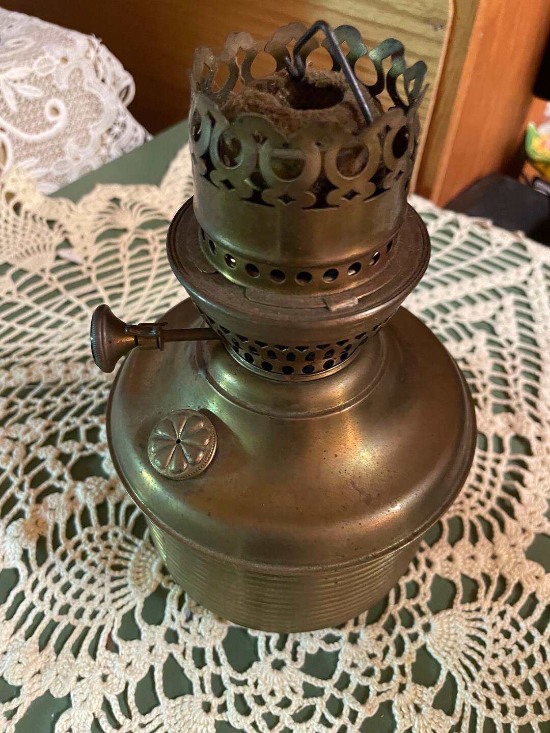 Vintage Brass Kerosene Lamp Unique - Etsy