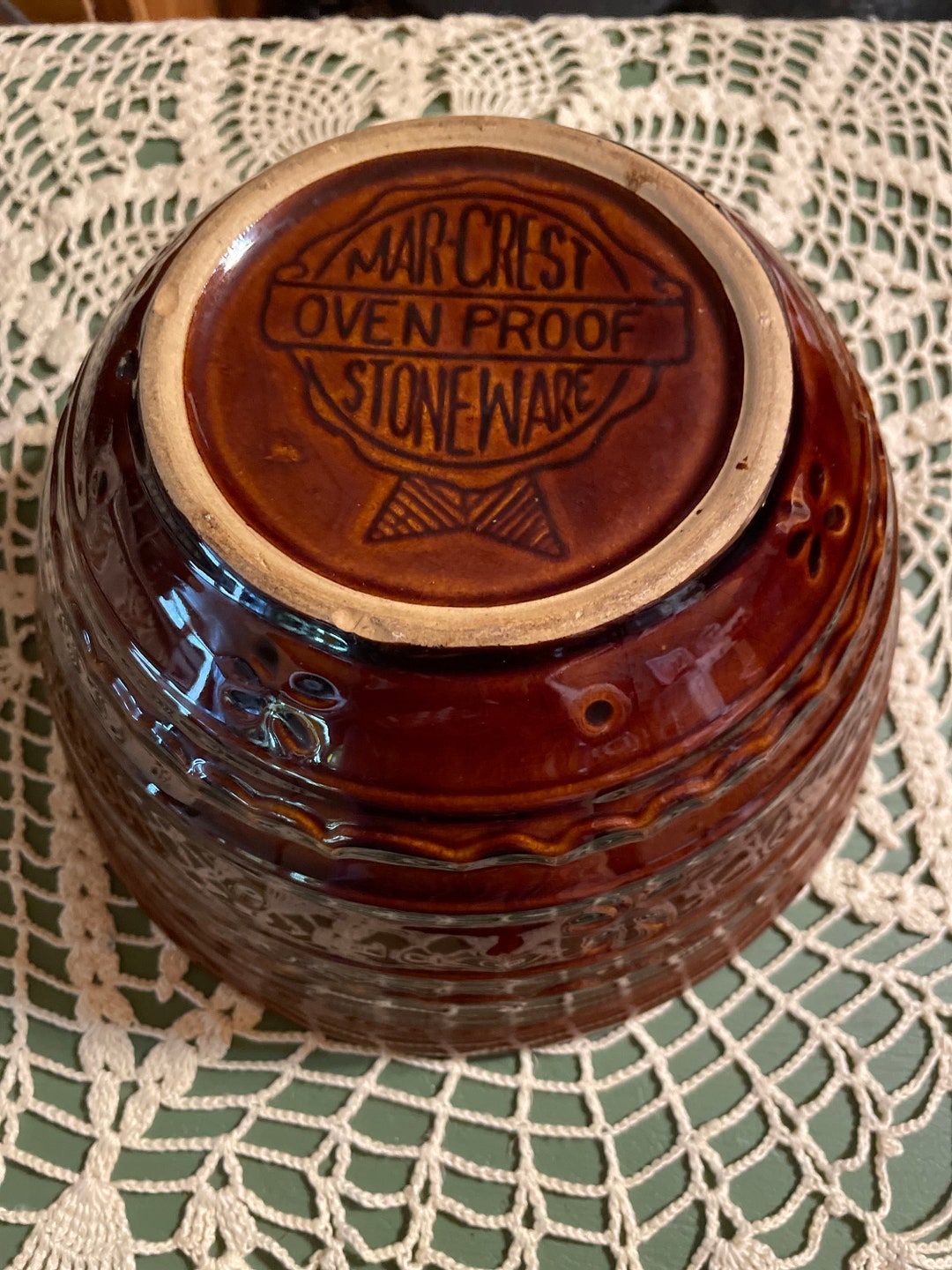 Vintage MARCREST Oven Proof Stoneware Bolo 9 Inches Brown - Etsy