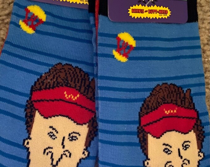 Two Pairs Beavis and Butthead Crew Socks for Women and Men Funny ...