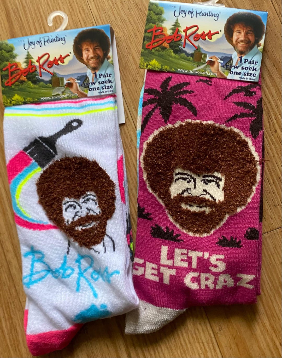 Bob Ross Silly Nostalgia Crew Socks Unisex Men’s Women’s Novelty Socks ...