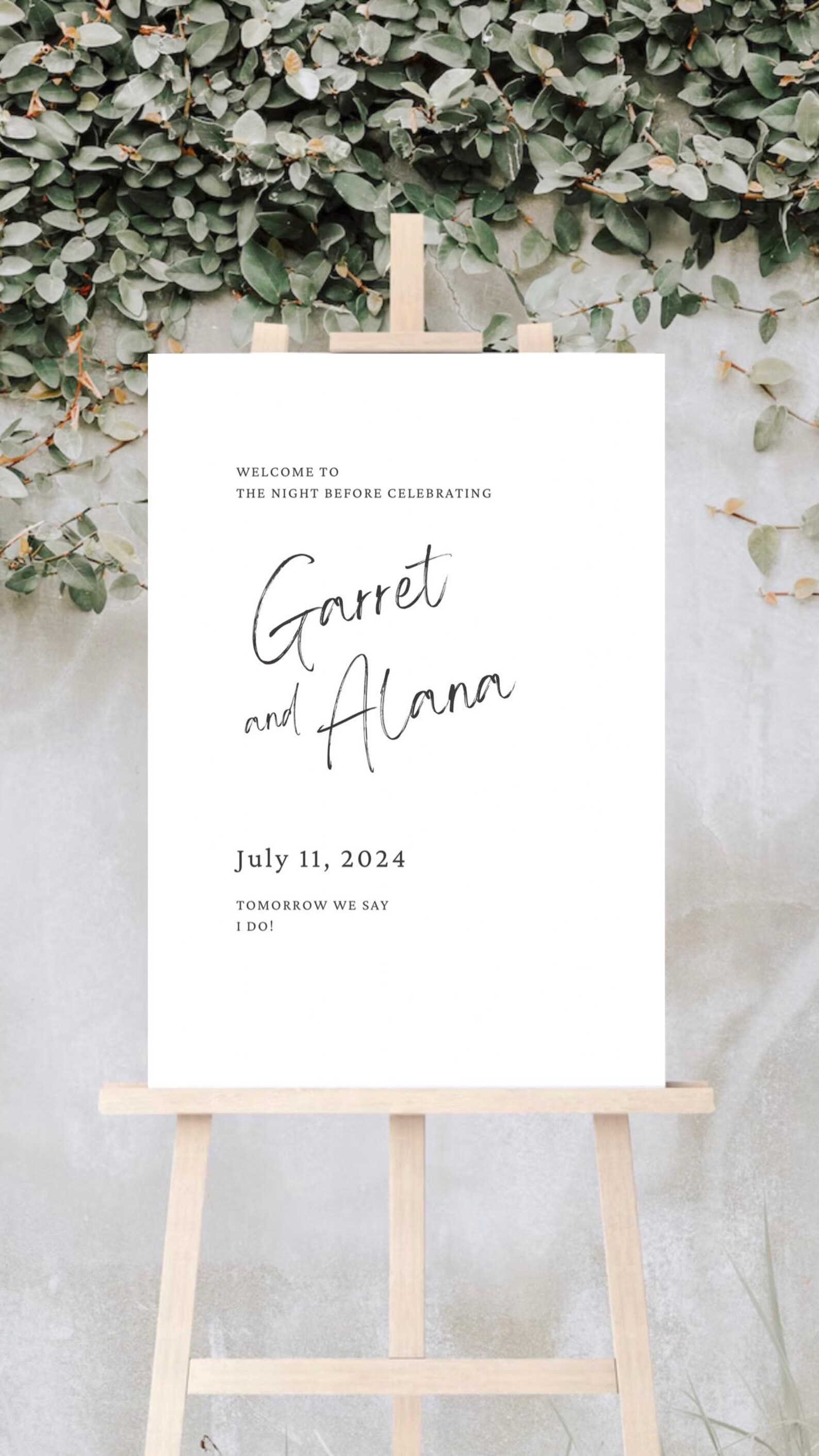 Personalized Digital Custom Sign for Weddings, Engagements, Showers - Etsy