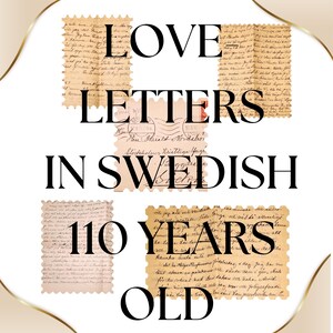 Ephemera Genuine Antique Love Letters,110-year-old Handwritten Letters ...