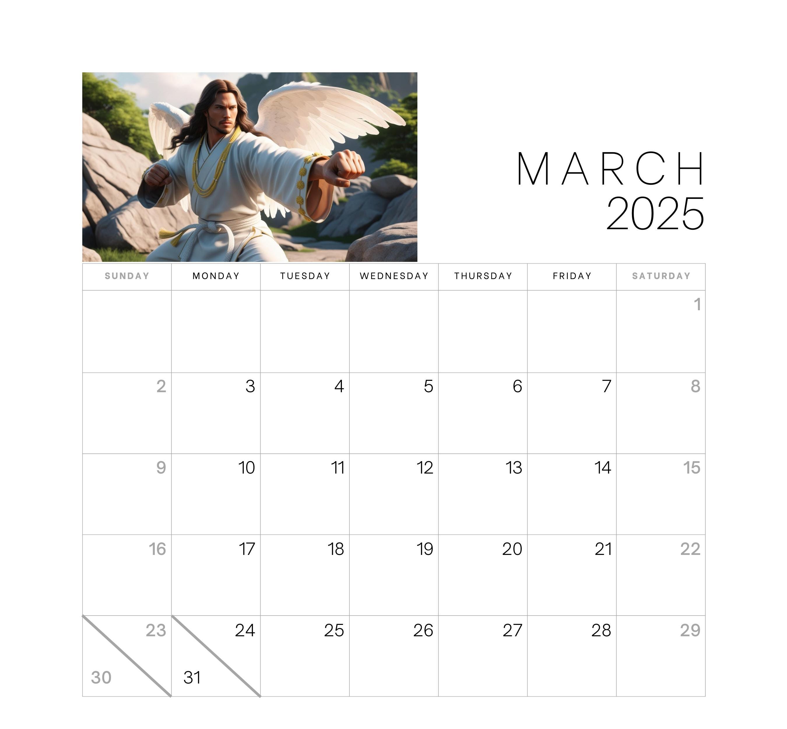 Mini Calendar,angels, 2025. Desktop Calender 3*3 - Etsy