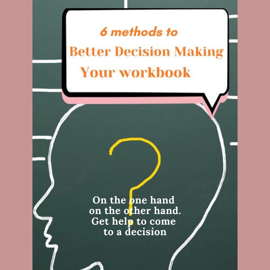 Decision-making Skills Workbook: 6 Models (digital PDF) - Etsy