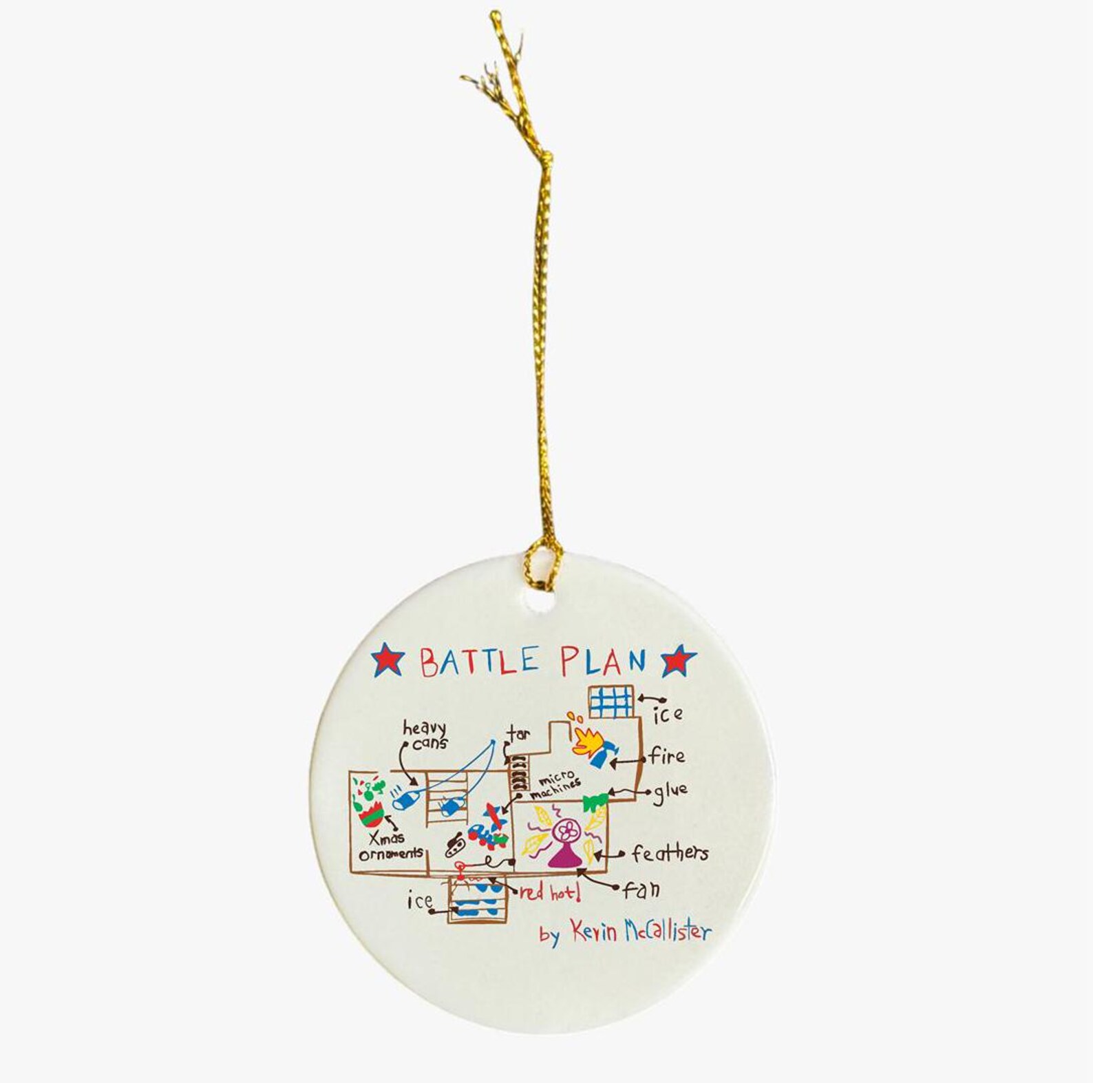 Home Alone Battle Plan Ceramic Ornament - Etsy