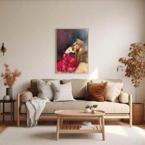 Red Saree Bride Pastel Painting: South Asian Wedding Art (digital ...