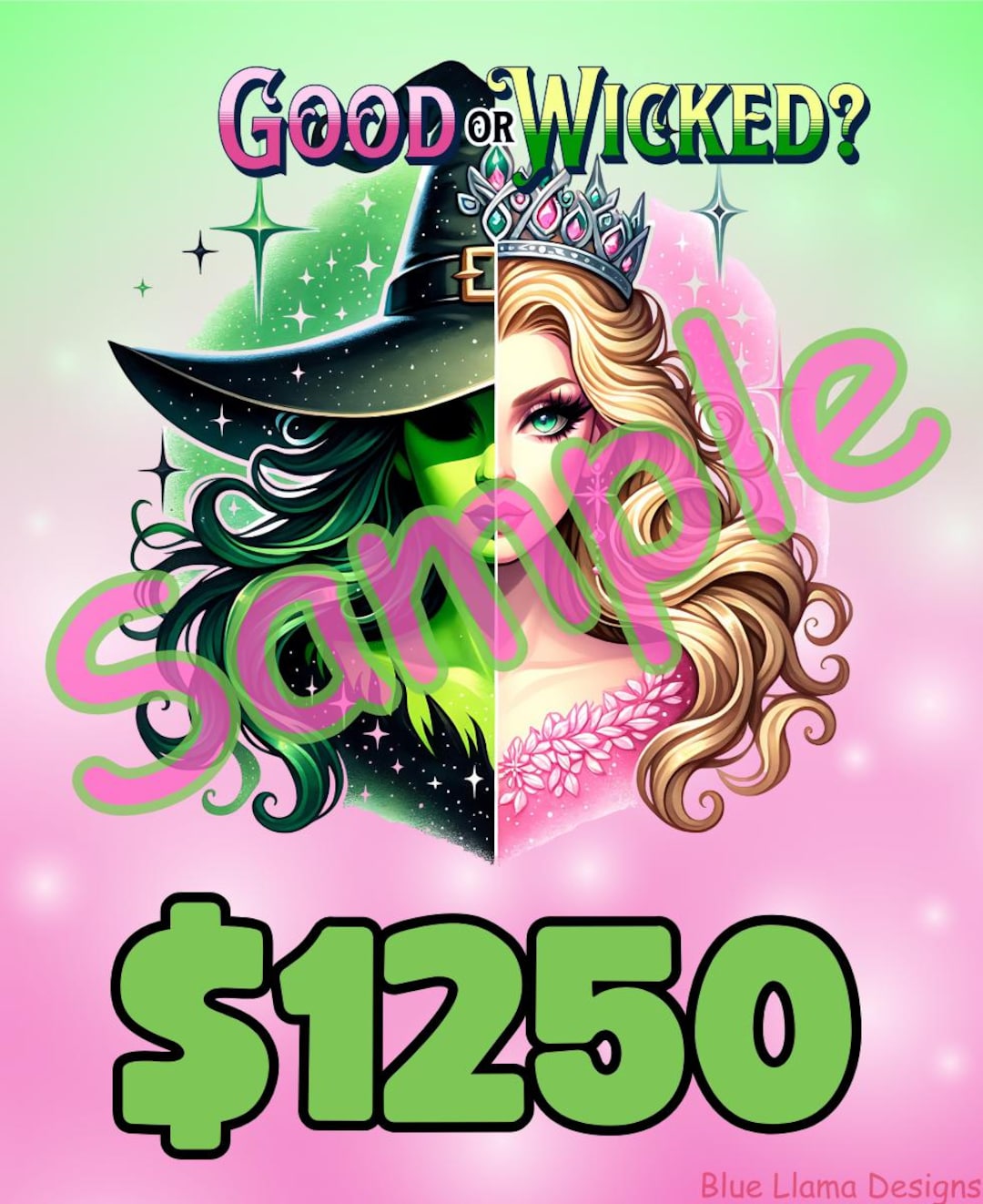 Wicked 15 Line Bingo Board, Pro. Board, Themed Bingo Boards, One Price ...