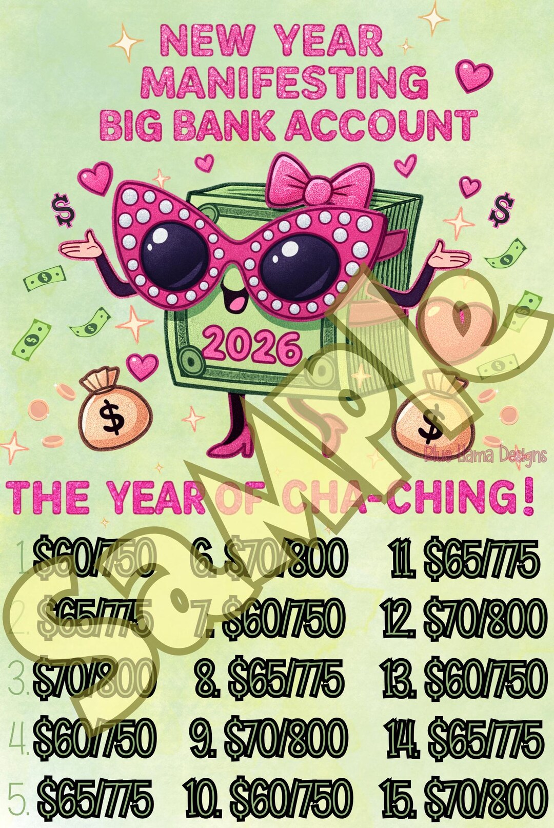 Cha Ching 15 Line Bingo Board, PYP Bingo, Pro. Board, Bingo Boards ...