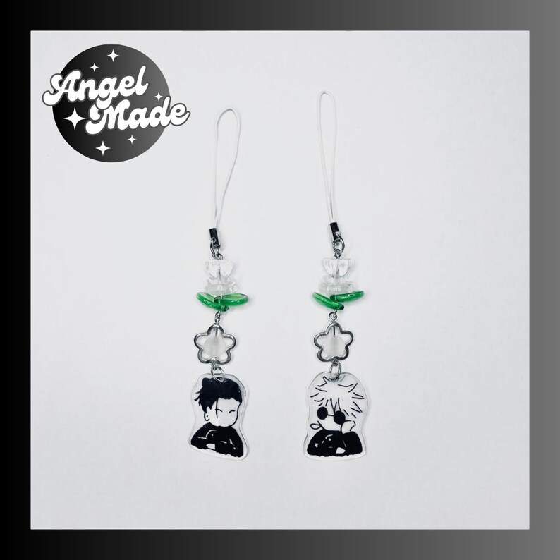 Jujutsu Kaisen Geto Gojo Matching Anime Keychain With Resin / Phone ...