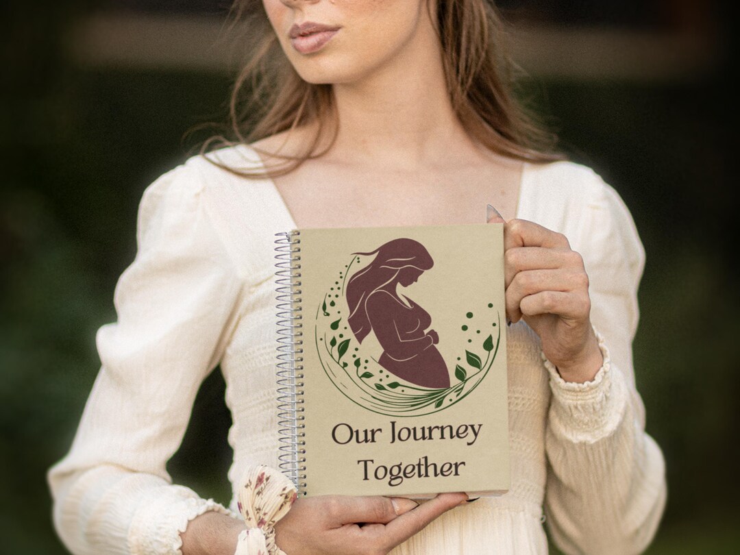 Pregnancy Journal, Earth Design, Spiral Notebook, Baby Shower Gift ...