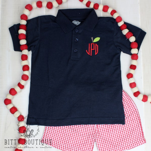 Apple Polo Shirt - Etsy