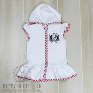 Girls Monogrammed Terry Cloth Cover Up - Etsy