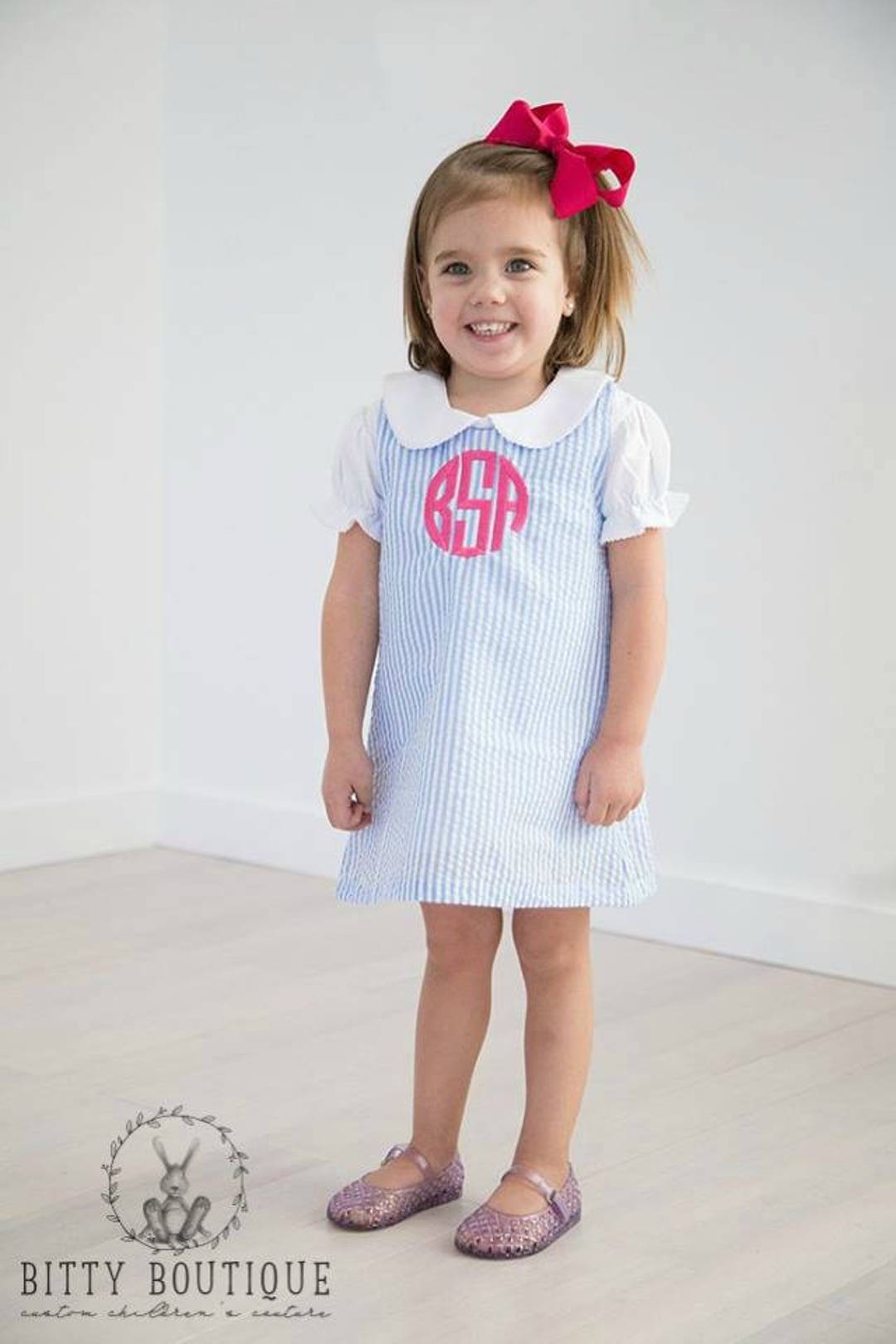 Girls Monogrammed Jumper - Etsy