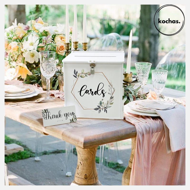 Wedding Card Box With Lock - Etsy