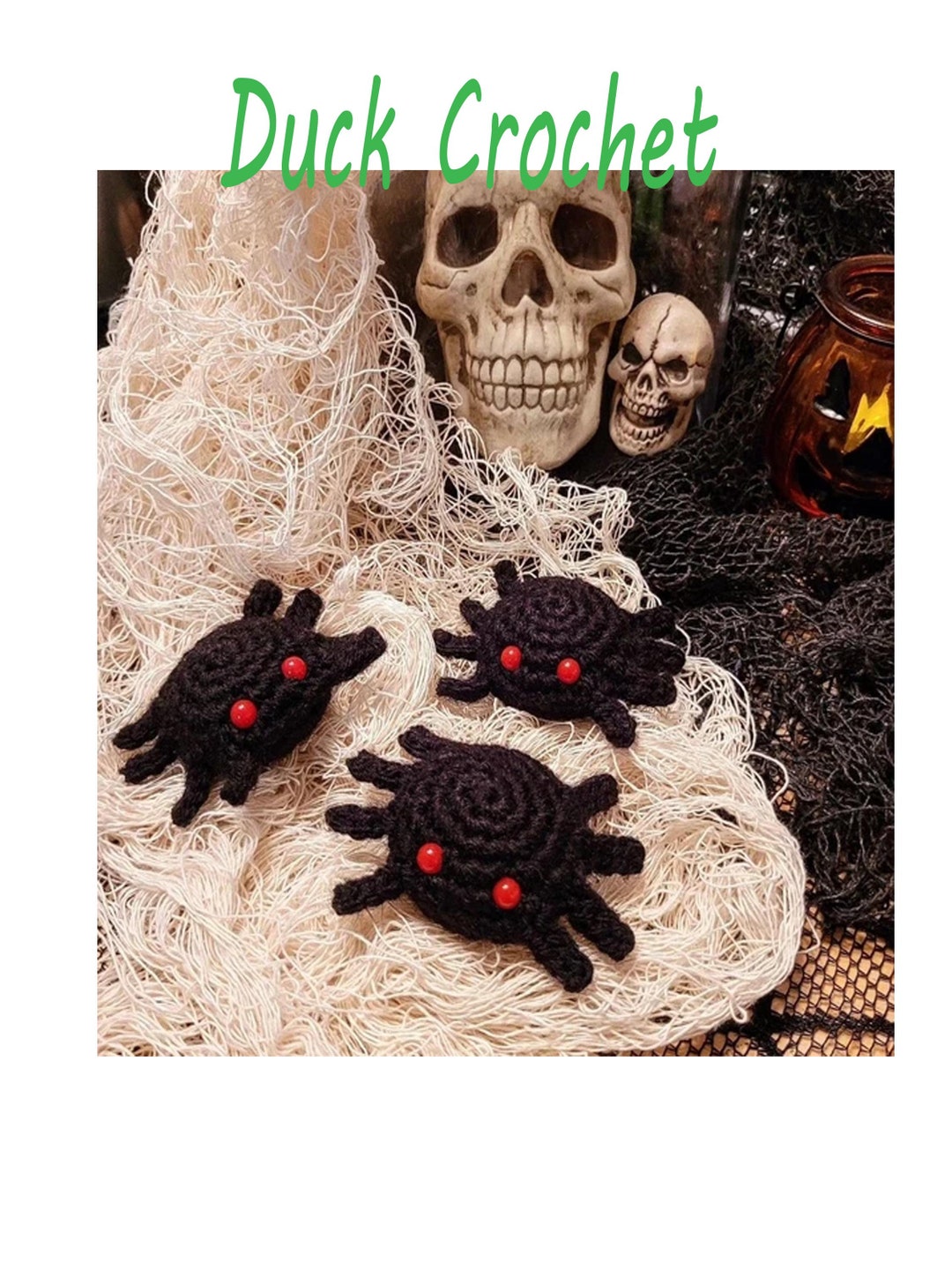 Mini Spider Crochet Pattern Downloadable PDF With Easy Step-by-step ...