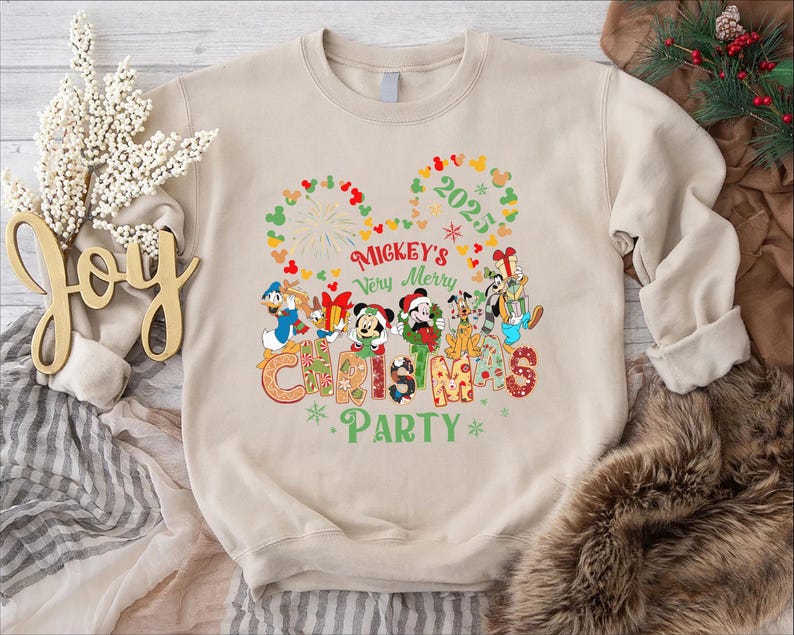 Mickey's Very Merry Christmas Party 2026 Sweatshirt, Disneyland ...