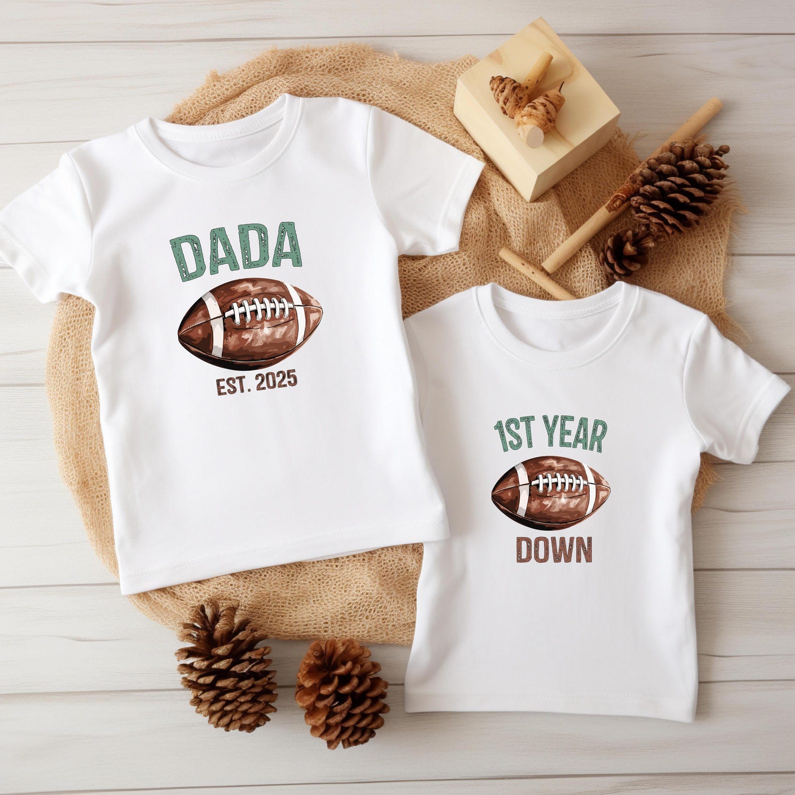 Custom Family Football Shirts, Custom Sports Tee, Dad Mom Baby Tees ...