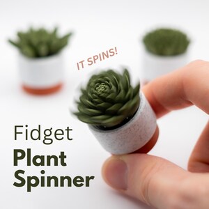 Fidget Plant Spinner: 3D Printed Desk Toy, Stress Relief Gift - Etsy