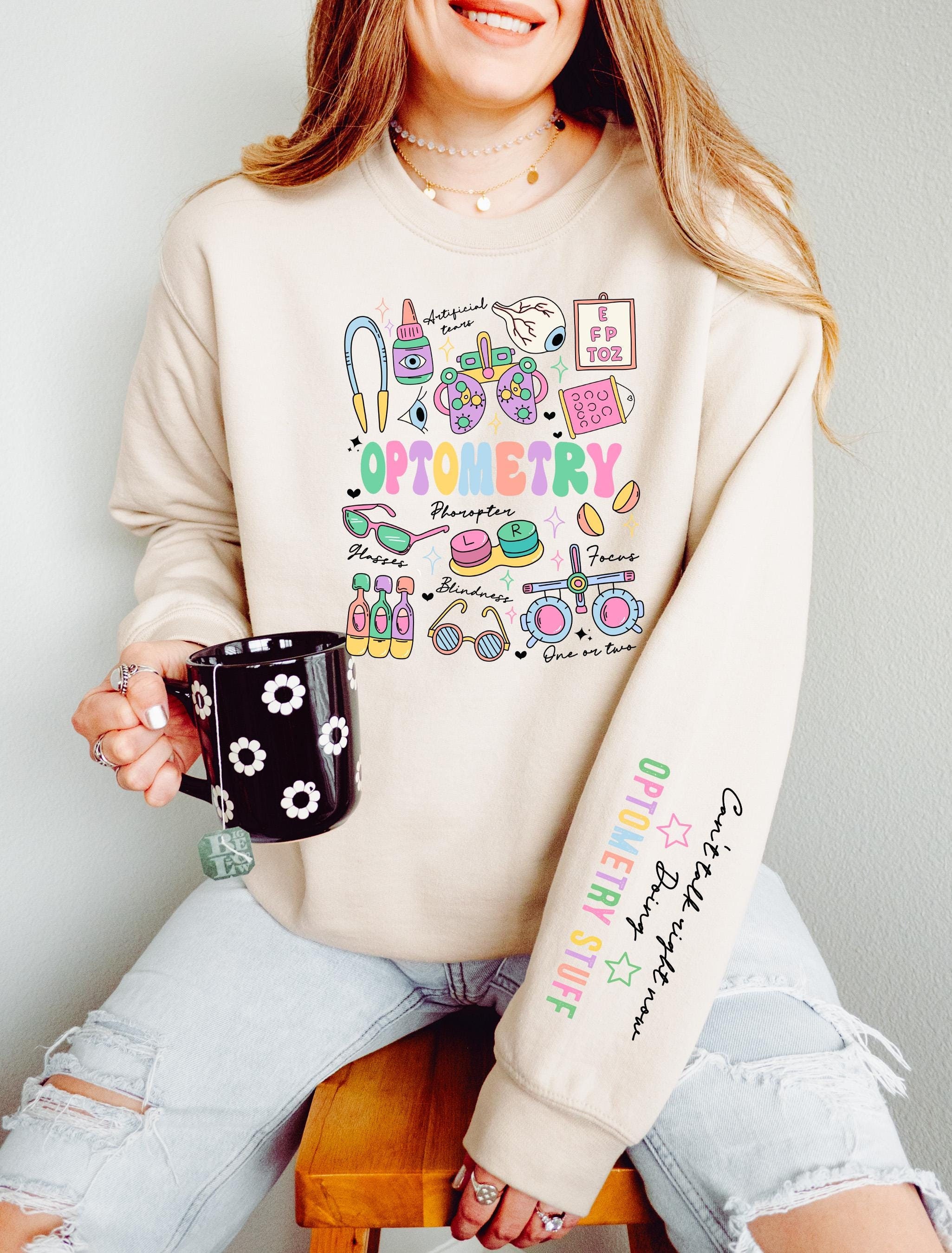 Optometrist Sweatshirt, Ophthalmologist Sweater, Can’t Talk Right Now ...