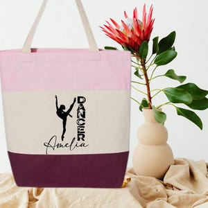 Personalized Dance Bag, Custom Name Dance Tote, Gift for Dancer or ...
