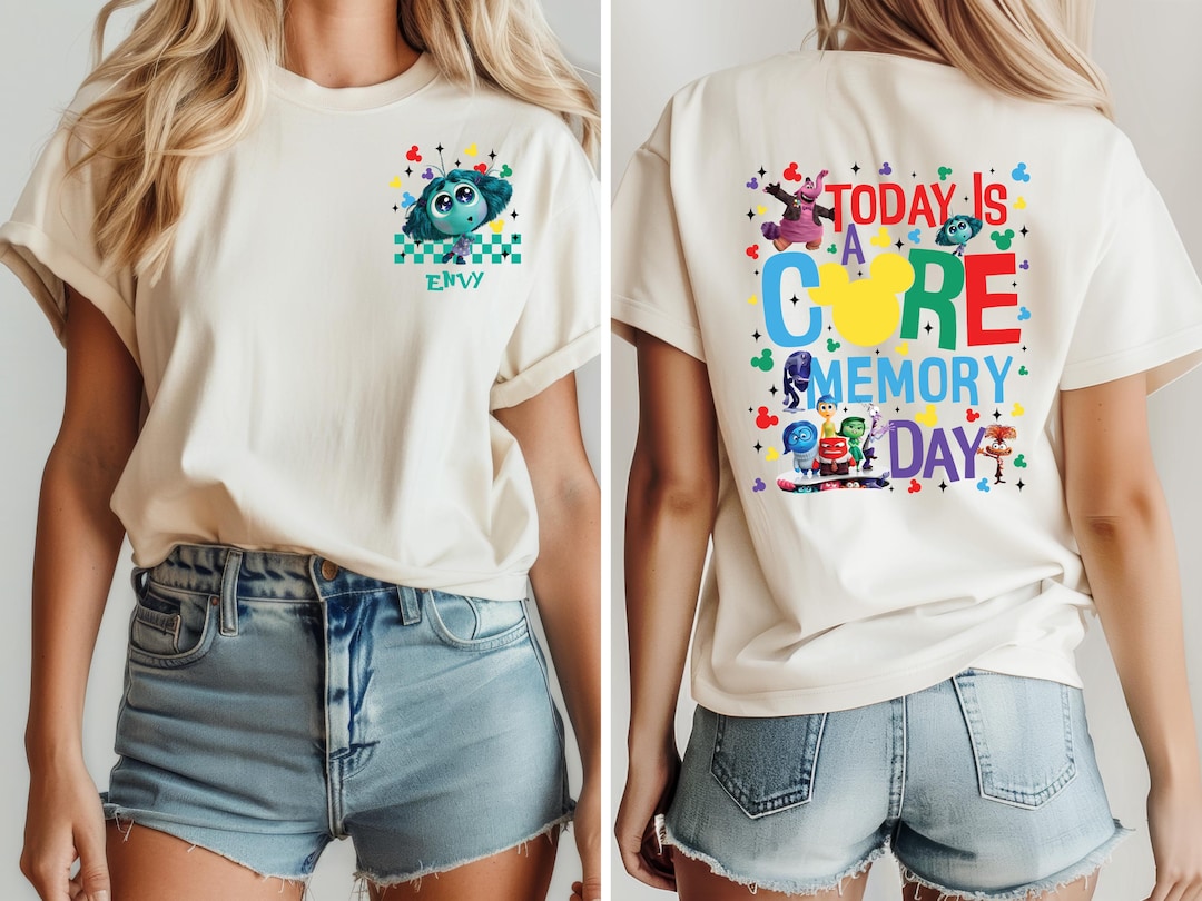 Inside Out 2 Envy Shirt, Pixar Envy Character Tee, Core Memory Day ...