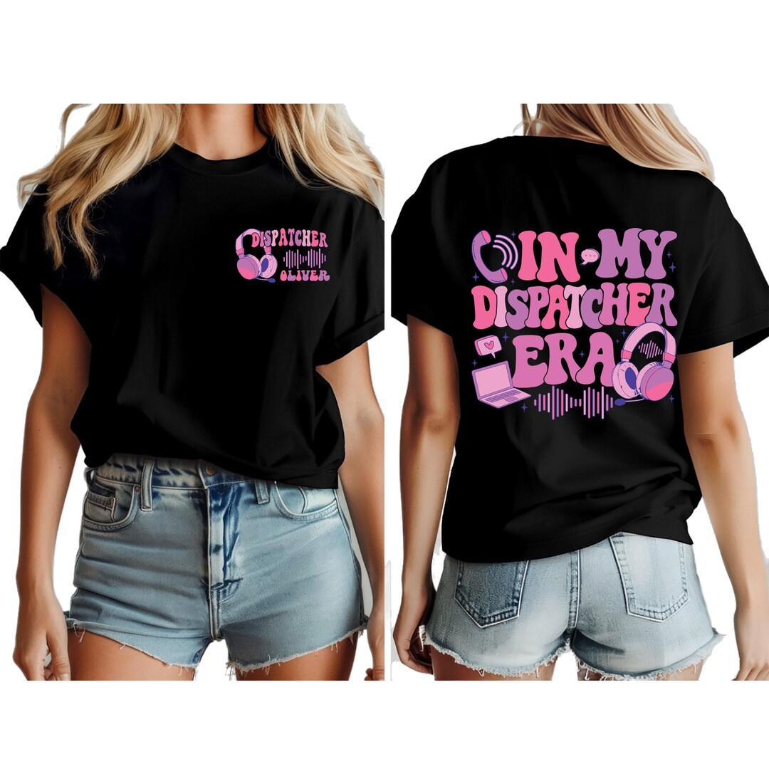 Custom Name 911 Dispatcher Shirt, in My Dispatcher Era Tee, Emergency ...