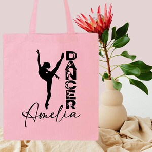 Personalized Dance Bag, Custom Name Dance Tote, Gift for Dancer or ...