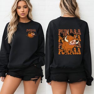 Pumbaa Shirt Disney Lion King, Pumbaa Face Graphic Tee, Funny Halloween ...