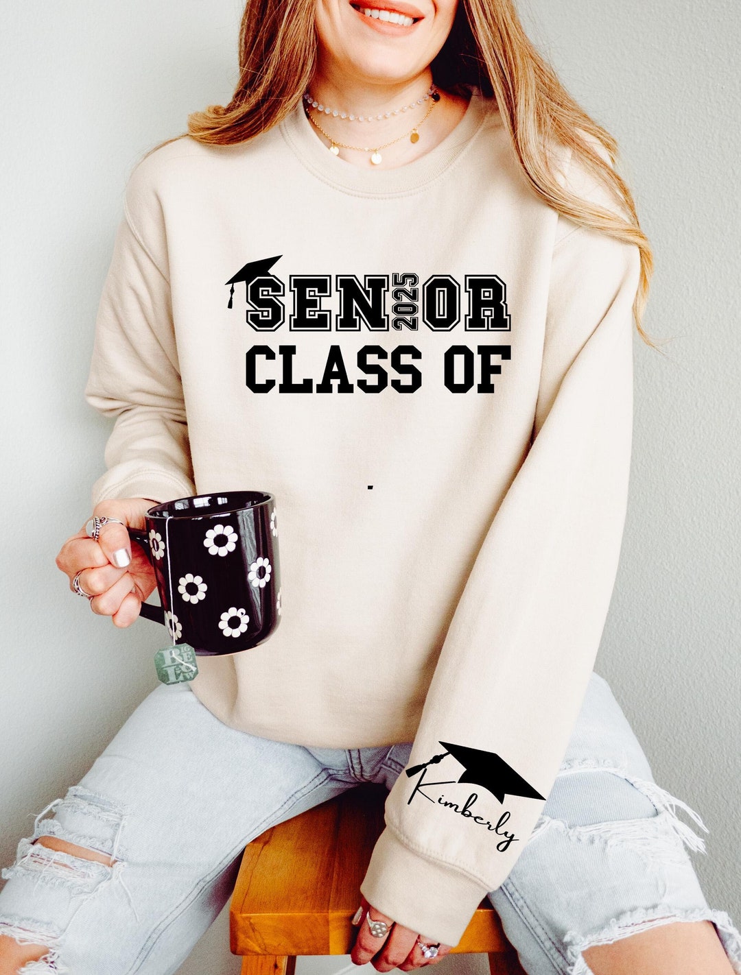 Custom Senior 2025 Sweatshirt, Senior Gift Graduation ,class of 25 ...