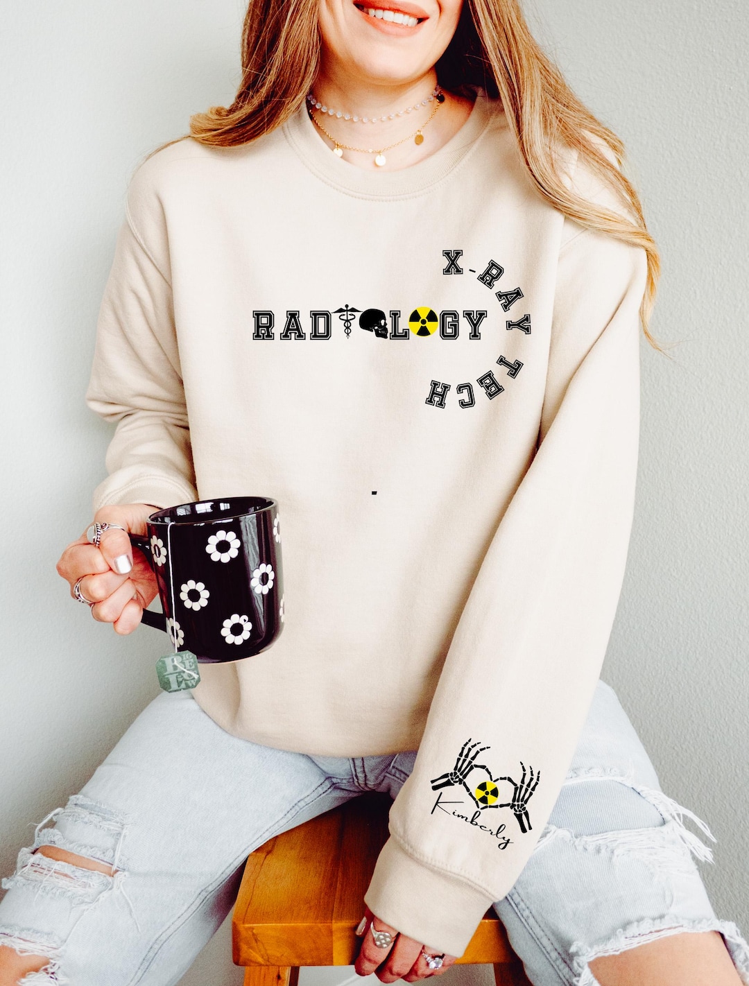 Personalized Radiology X-ray Tech Sweatshirt, Radiologic Technologist ...