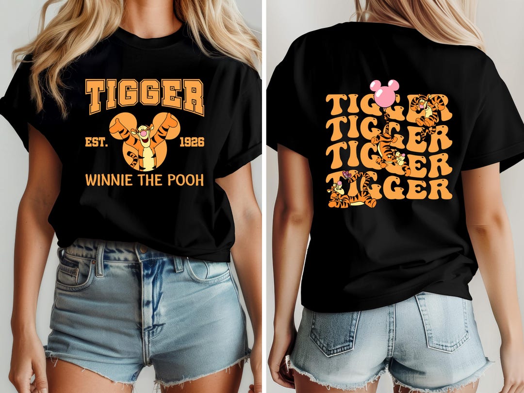 Disney Tigger Shirt, Winnie the Pooh Tigger Tee, Retro Disney Family ...