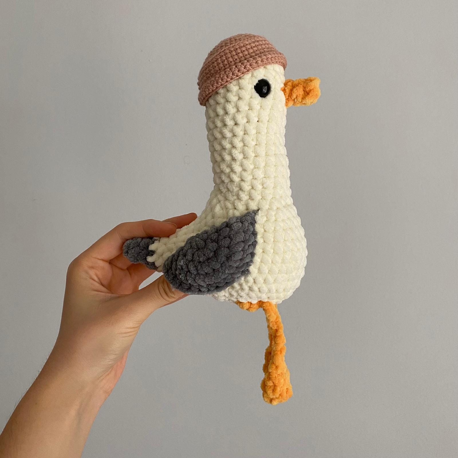 Handmade Crochet Seagull Seagull Toy Crochet Seagull Seagull Plushie ...