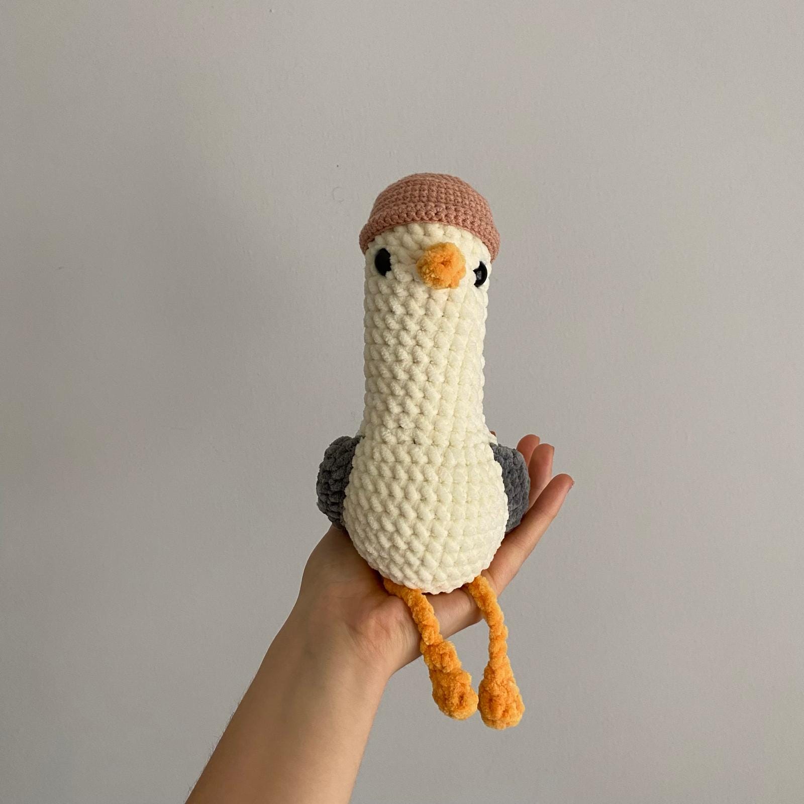 Handmade Crochet Seagull Seagull Toy Crochet Seagull Seagull Plushie ...