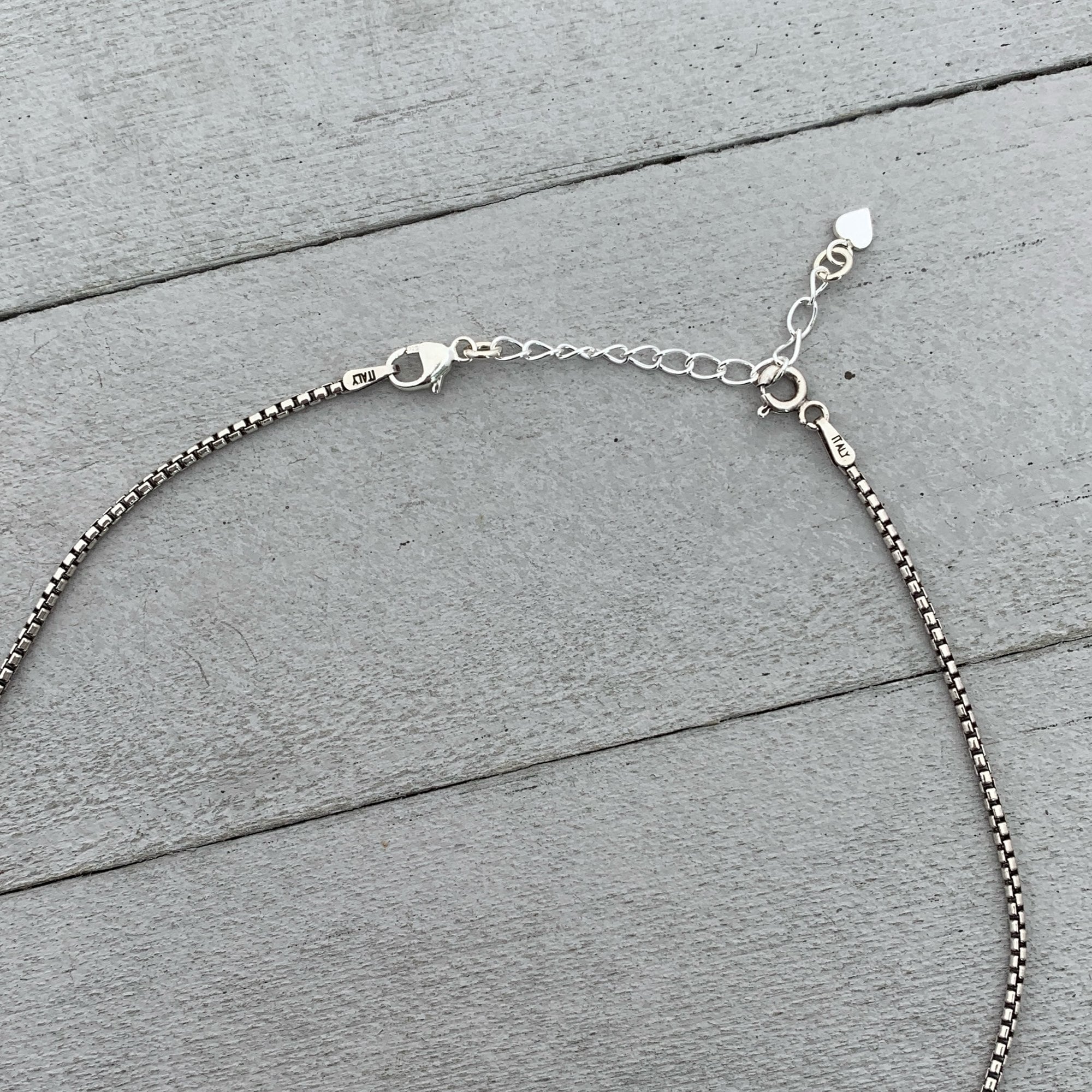 Sterling Silver Jewelry Extender With Silver Heart Charm ...