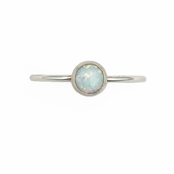Thin Opal Ring - Etsy