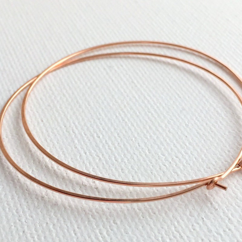 14k 40 Mm Hoops - Etsy