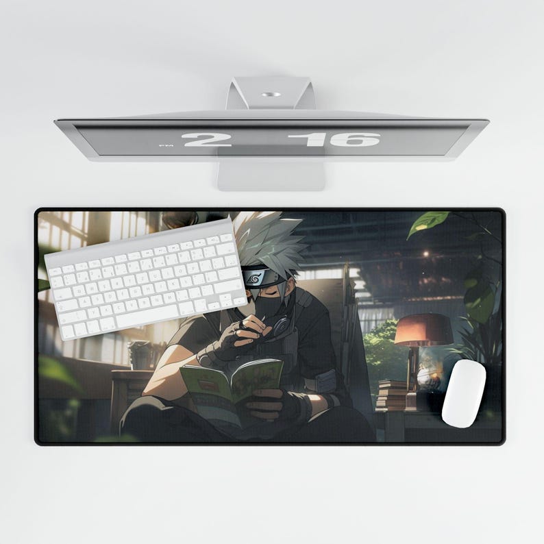 Kakashi Desk Mat, Naruto Anime, Gaming Mouse Pad, Office Desk Decor ...
