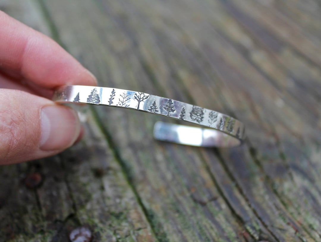 Trees Bracelet in Silver - Etsy