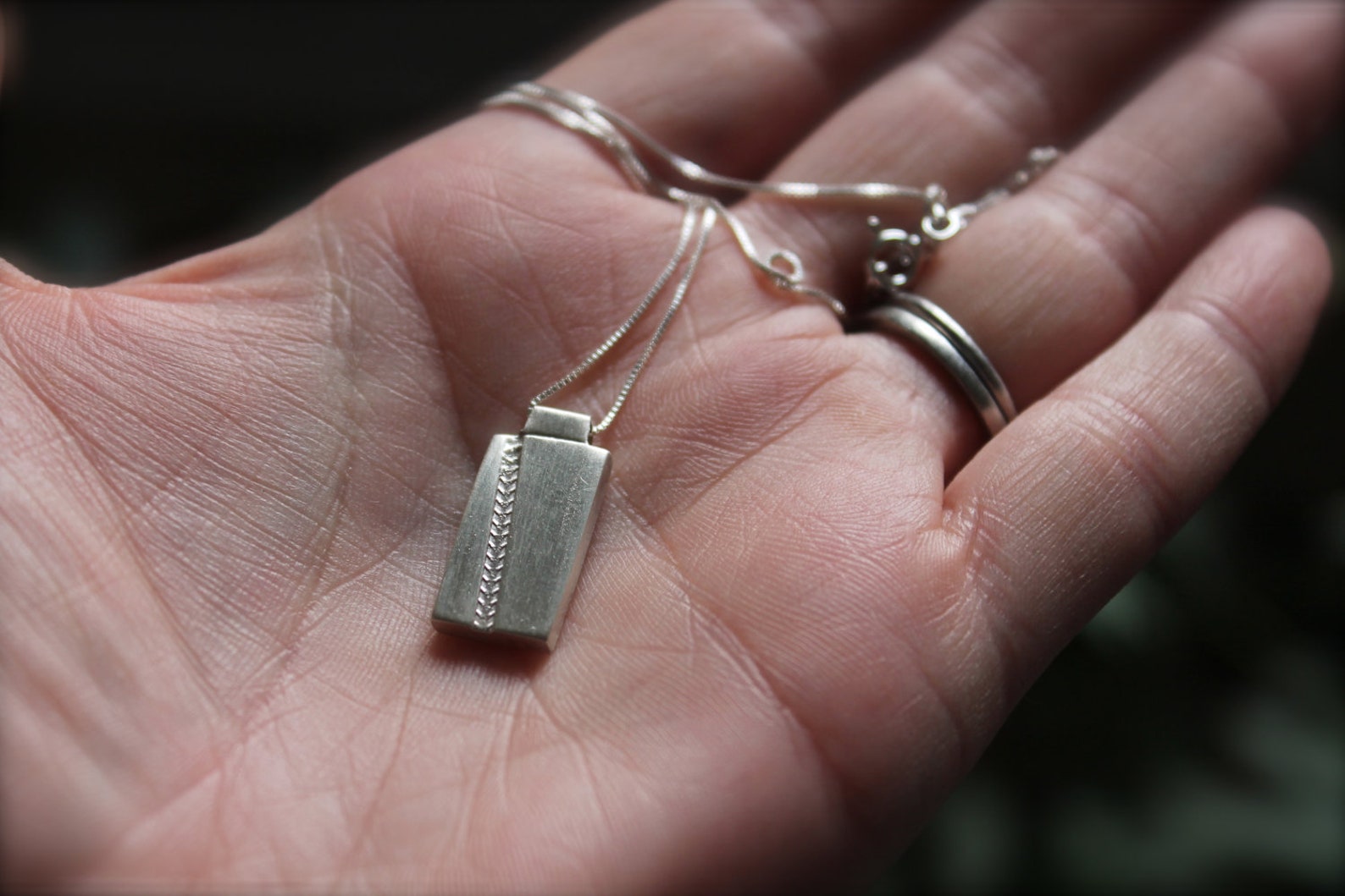 Handmade Sterling Silver Bike Tire Track Necklace, Cycling Jewelry - Etsy