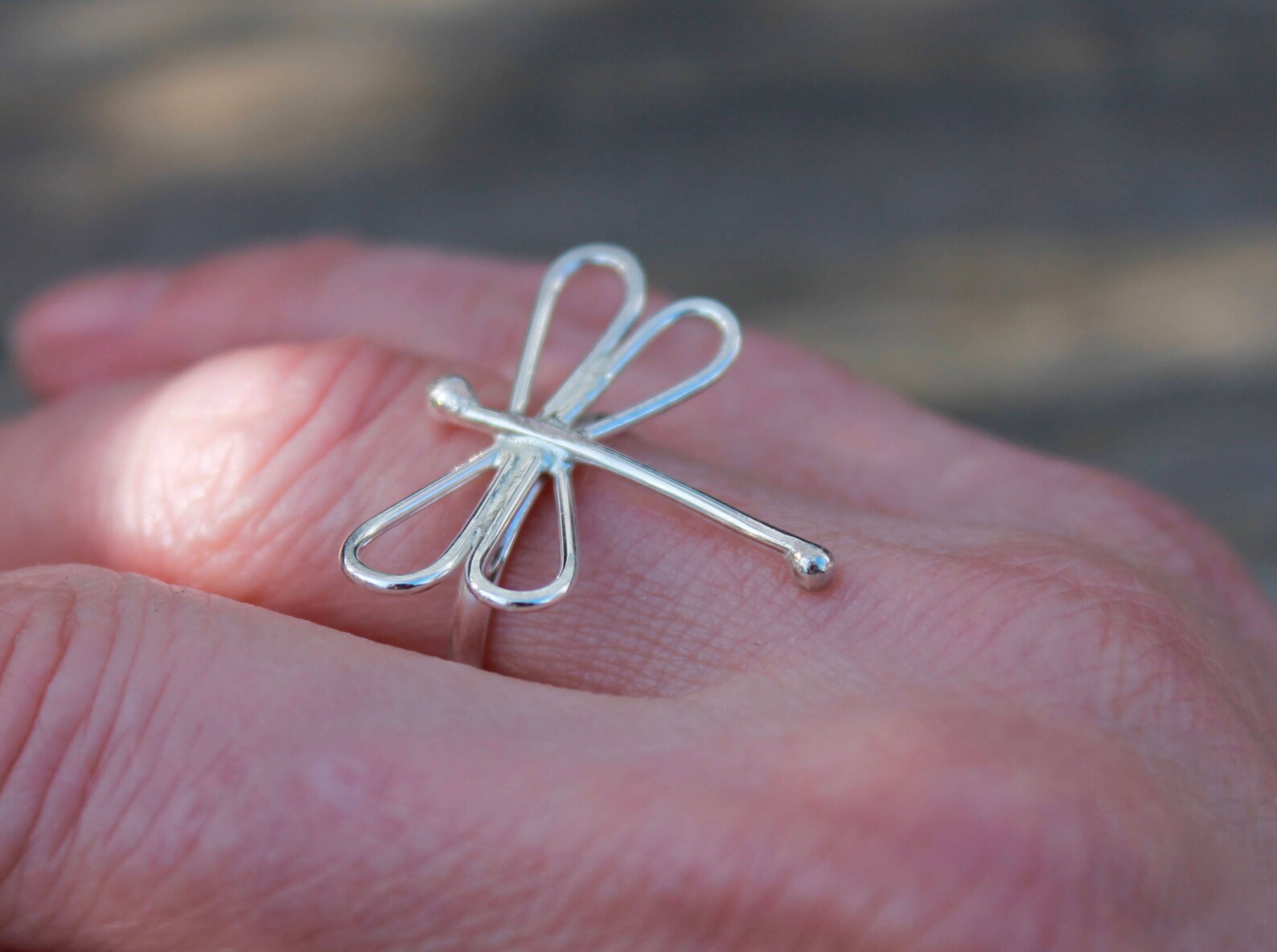 Dragonfly Ring. Two Styles to Choose From. Landed on Finger Look or ...