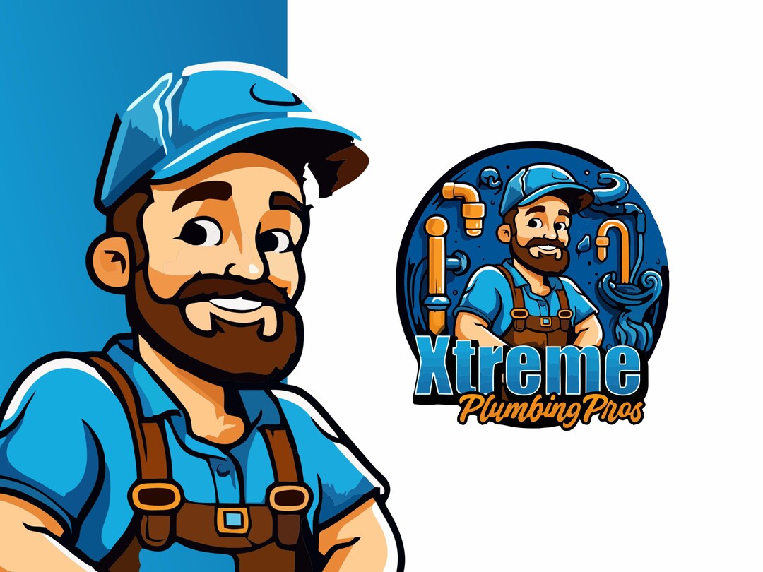 Custom Logo Design, Plumbing Logo Design, Mascot Logo, Logo, Plumber ...