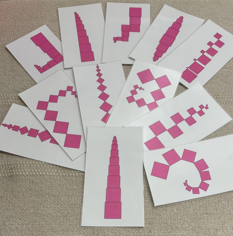 Montessori Sensorial: Pink Tower Extensions - Etsy