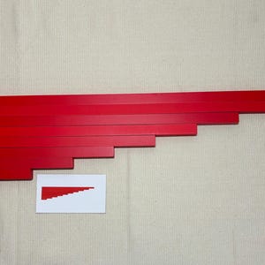 Montessori Sensorial: Red Rods Extensions - Etsy