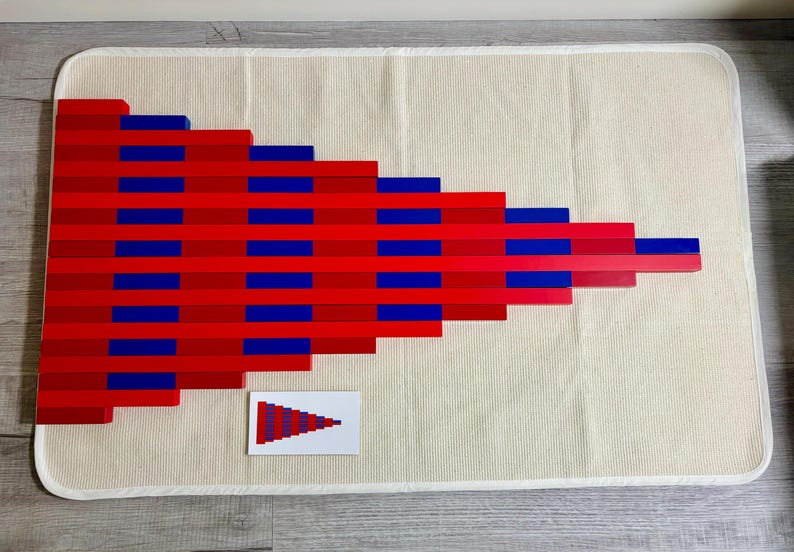 Montessori Sensorial: Red Rods and Number Rods Extensions - Etsy