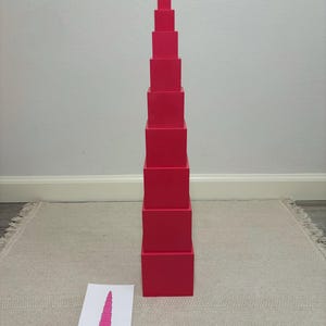Montessori Sensorial: Pink Tower Extensions - Etsy