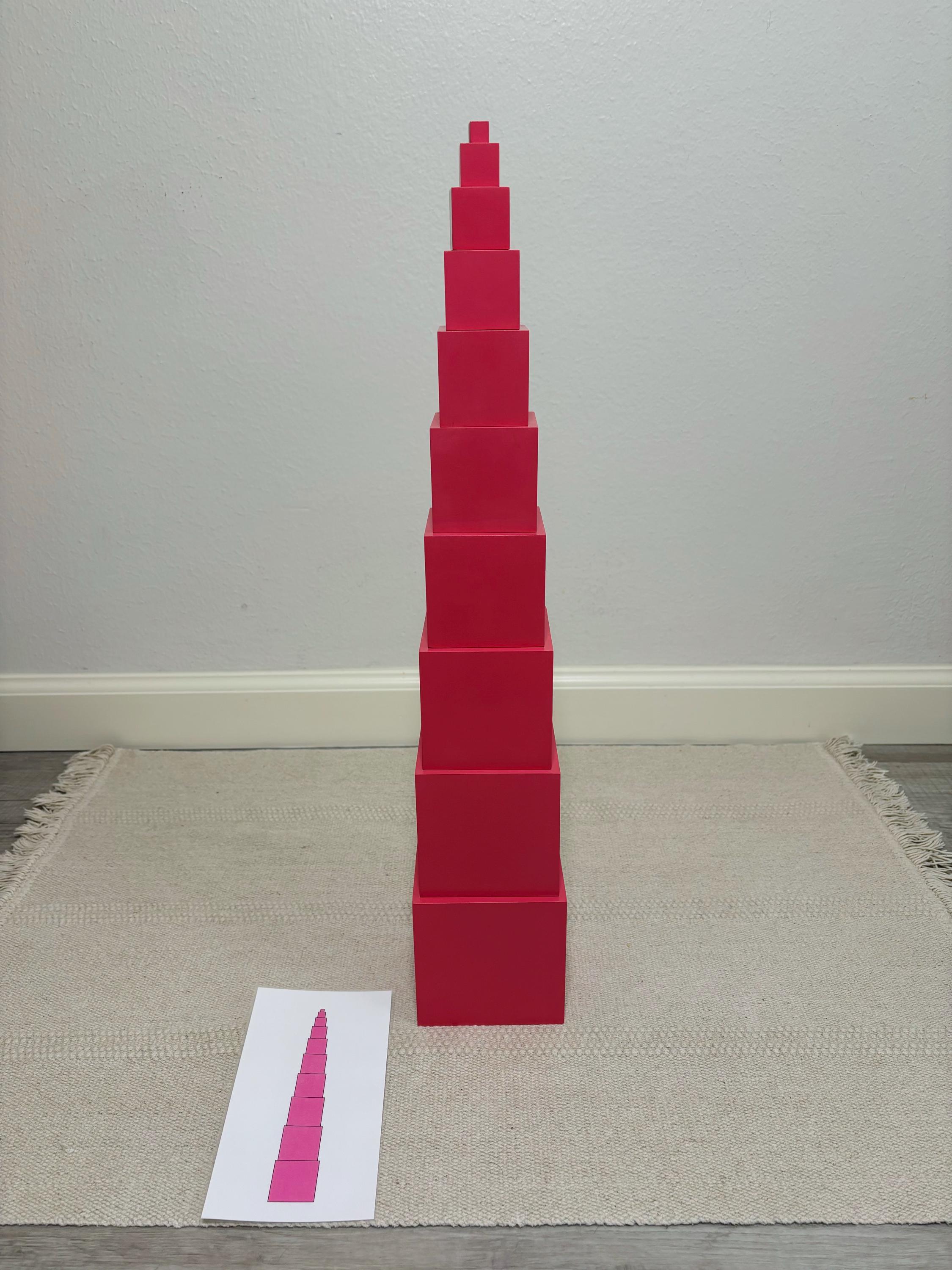 Montessori Sensorial: Pink Tower Extensions - Etsy
