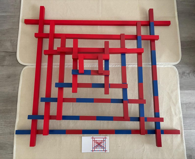 Montessori Sensorial: Red Rods and Number Rods Extensions - Etsy