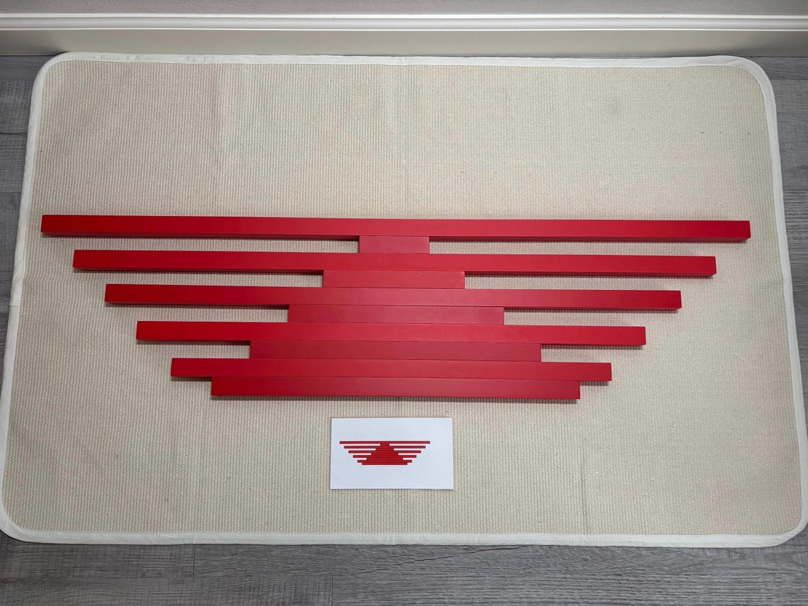Montessori Sensorial: Red Rods Extensions - Etsy