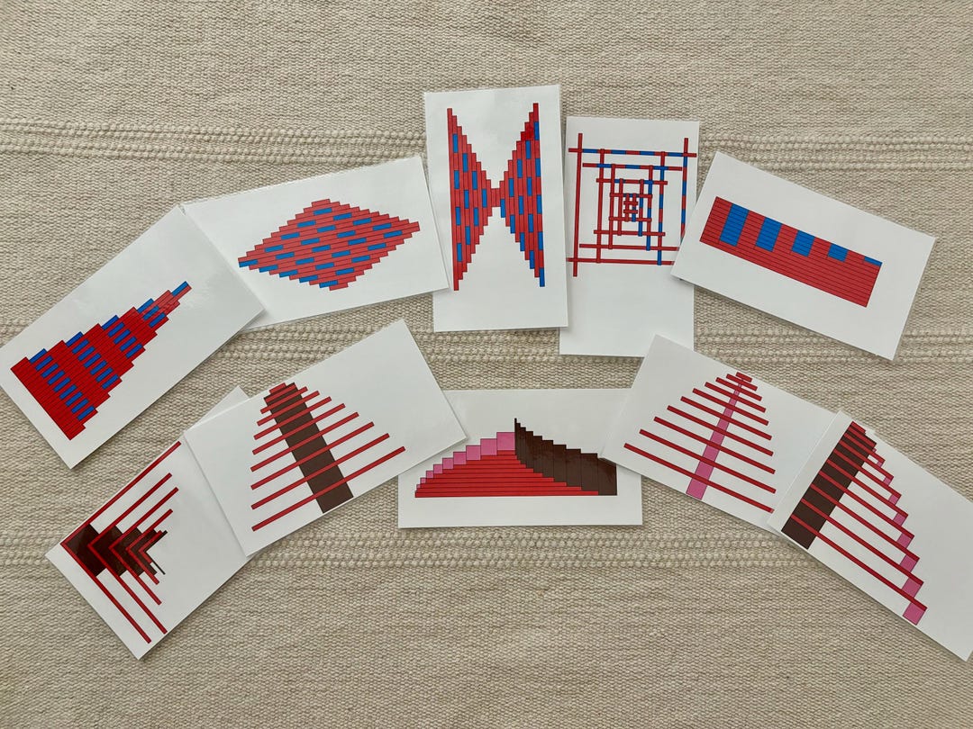 Montessori Sensorial: Red Rods and Number Rods Extensions - Etsy